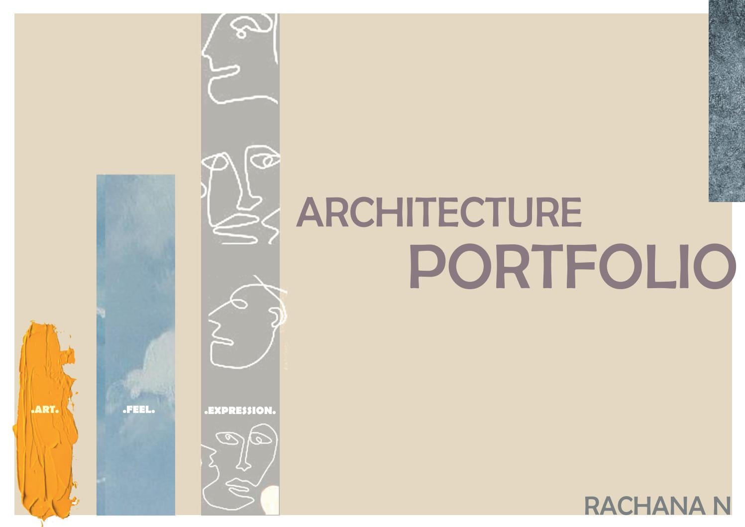 Architecture Portfolio ( B.Arch ) - Rachana N by Rachana Nagaraj - Issuu