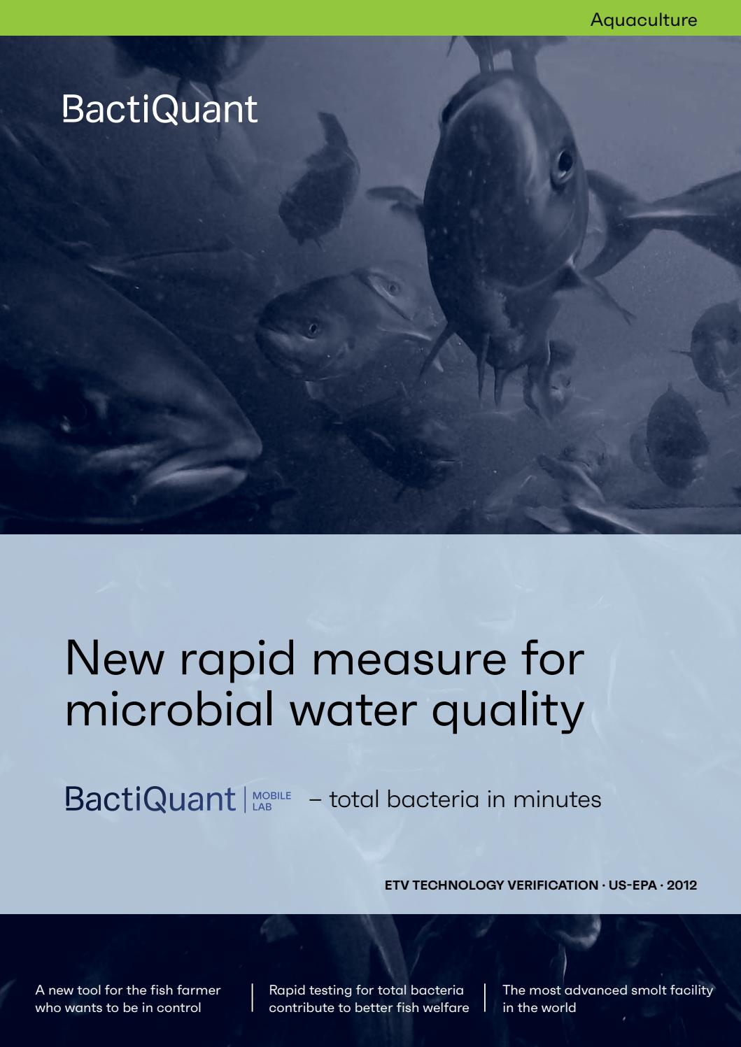 Bactiquant Aquaculture Rapid testing by Pemann - Issuu