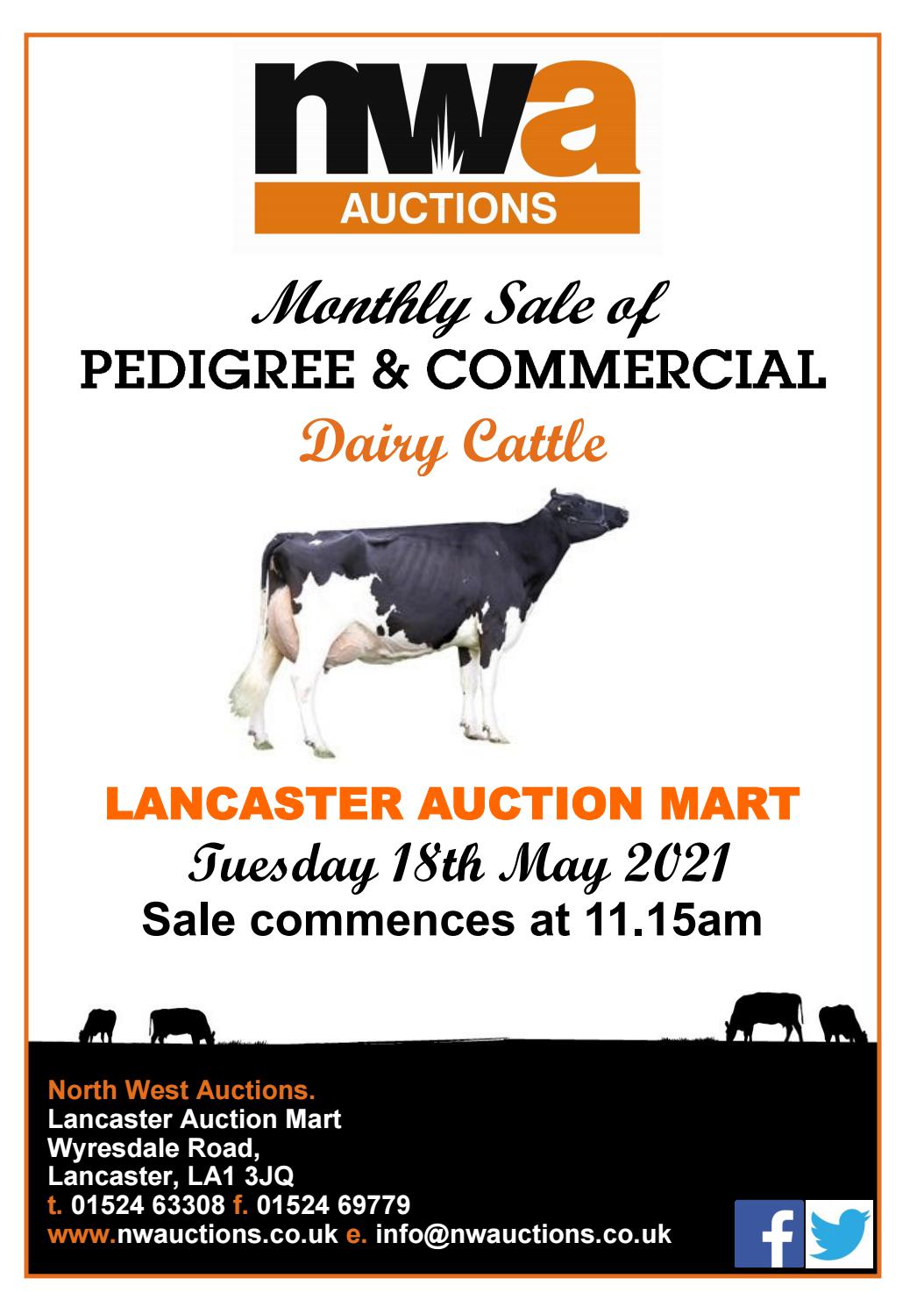 Monthly Sale of Pedigree and Commercial Dairy Cattle by North West ...