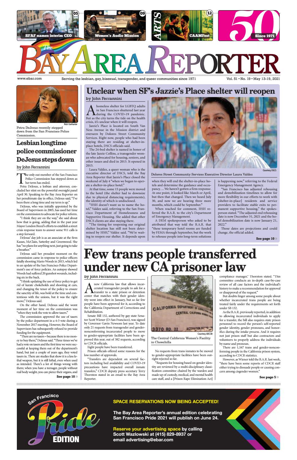 May 13, 2021 edition of the Bay Area Reporter, America's highest ...
