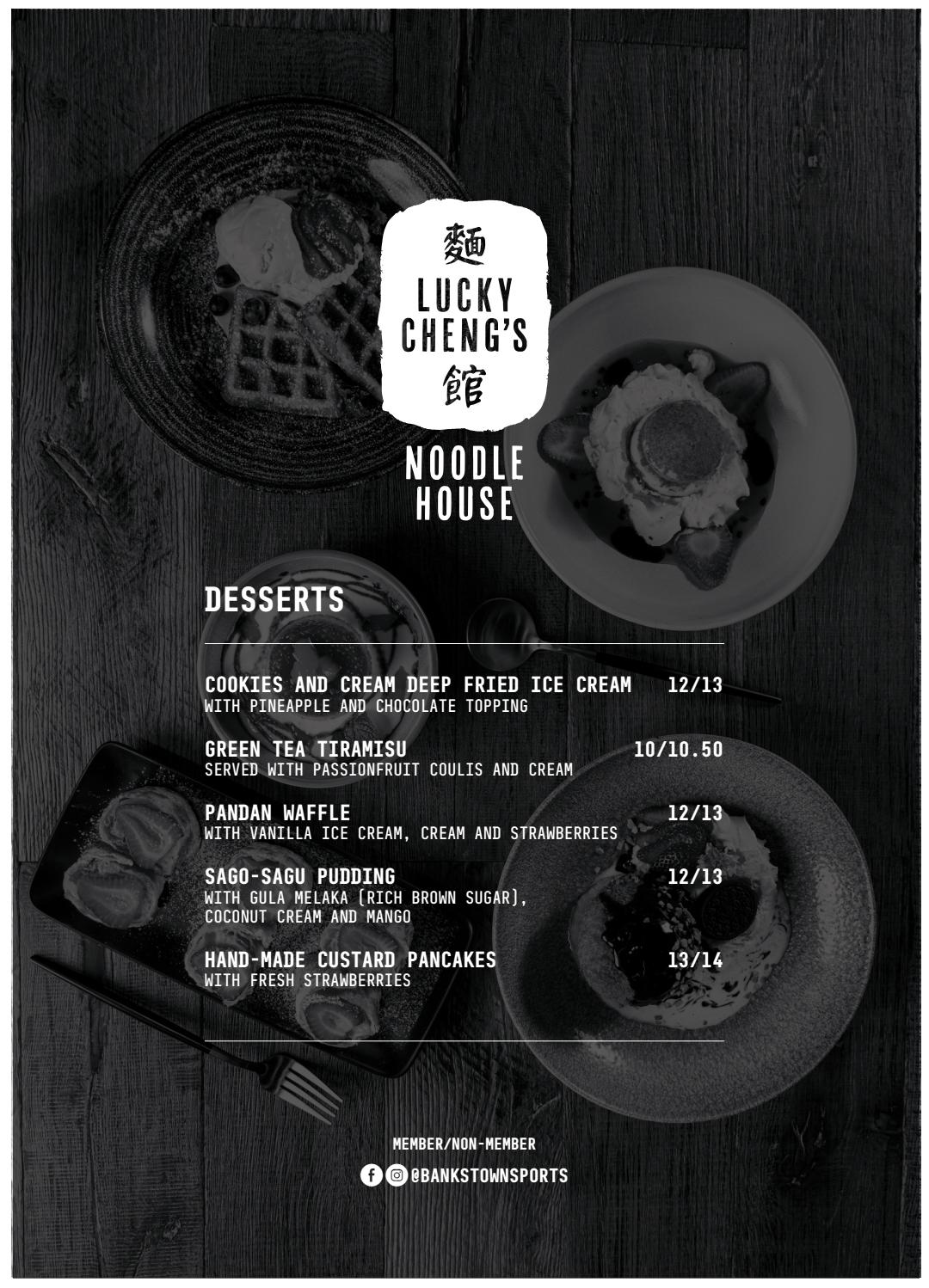 Lucky Cheng's Dessert Menu by Bankstown Sports Club - Issuu