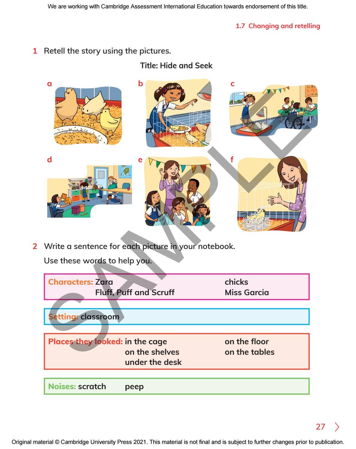 Cambridge Primary English Learner's Book 1 with Digital Access Sample ...