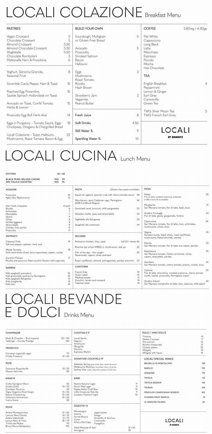 Locali Menu 2021 by info-romeosretail.com - Issuu