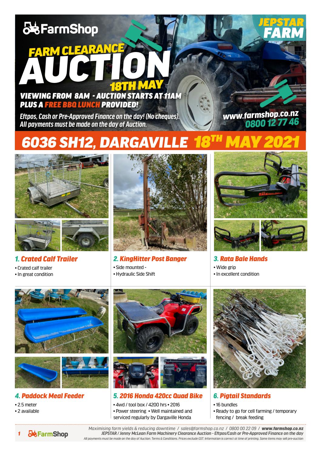 FarmShop Farm Clearance Auction Flyer by PrimeHort & FarmShop - Issuu