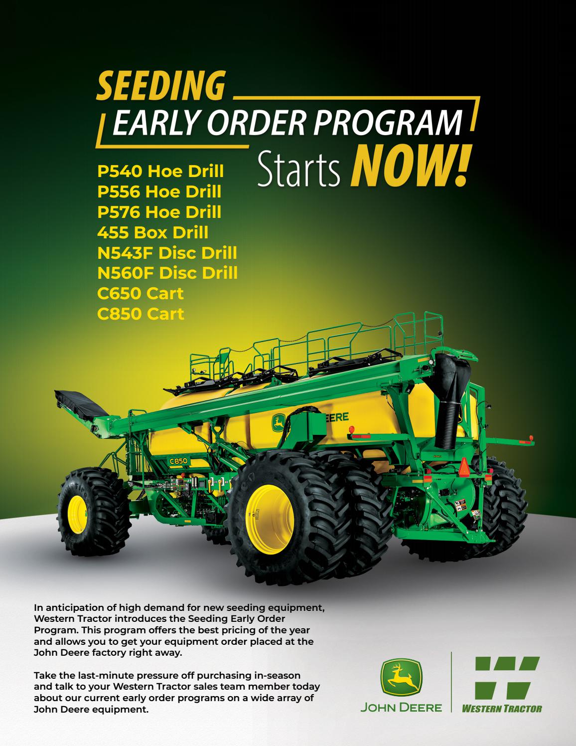 Seeding Early Order Program by Western Tractor - Issuu