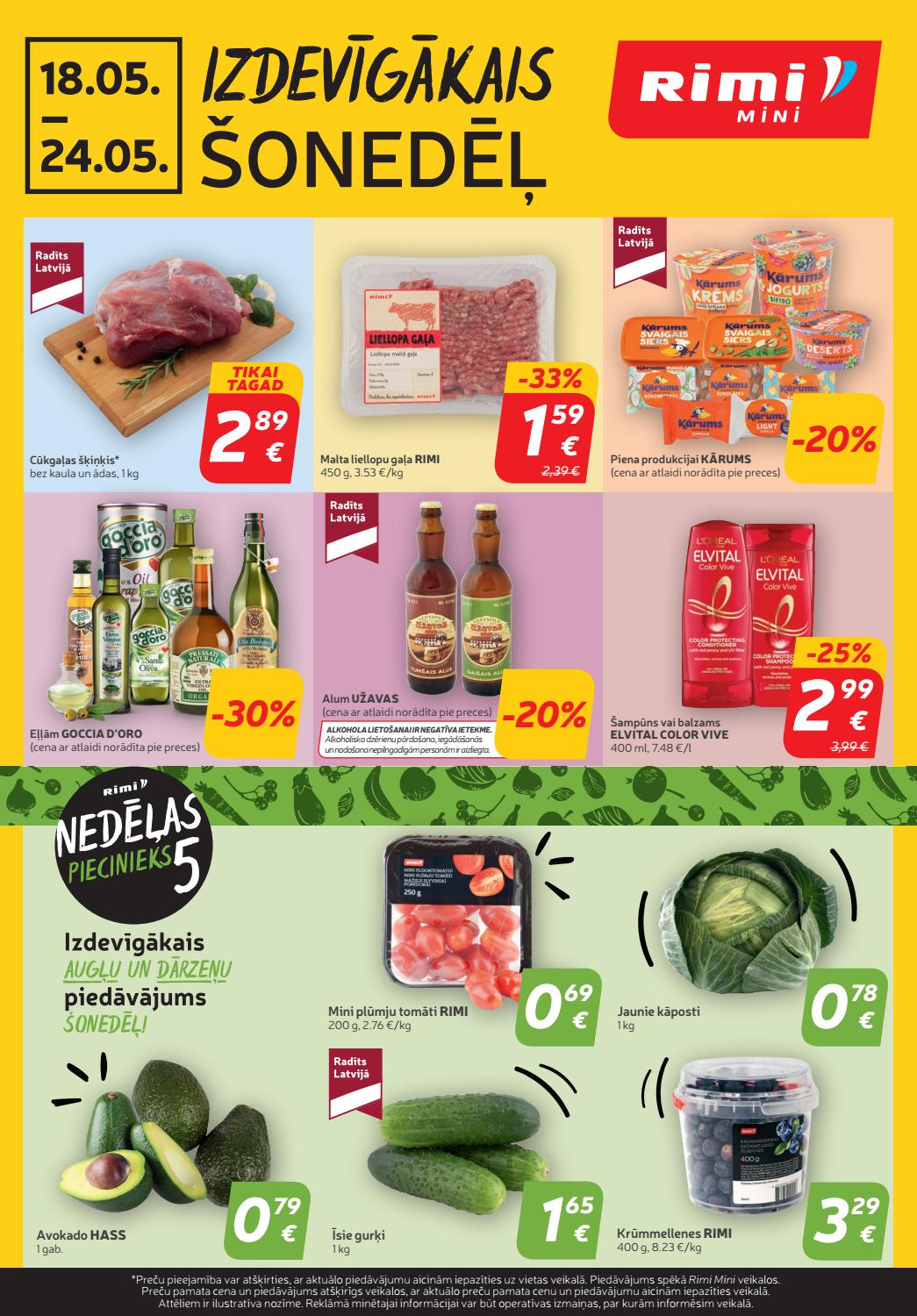 Mini Rimi Ģimeņu Dienas 18.05. - 24.05.2021. by Rimi - Issuu