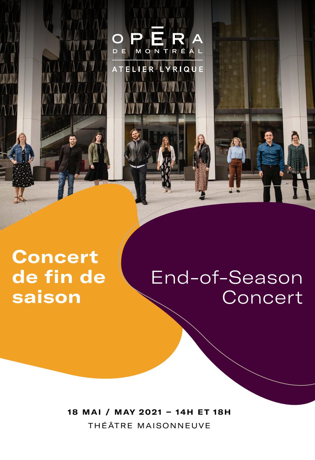 Programme - Concert de fin de saison 2021 by Opéra de Montréal - Issuu