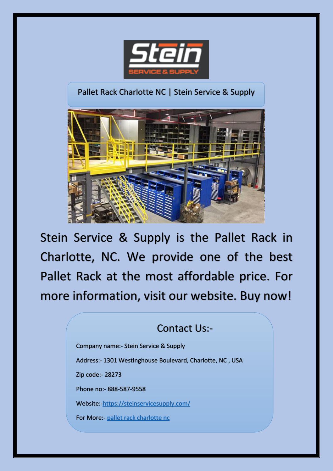 Pallet Rack Charlotte NC | Stein Service & Supply by ...