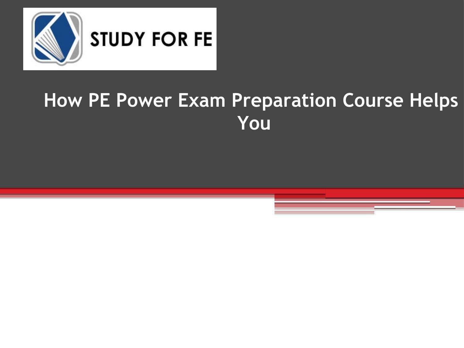 How PE Power Exam Preparation Course Helps You To Become Successful by ...