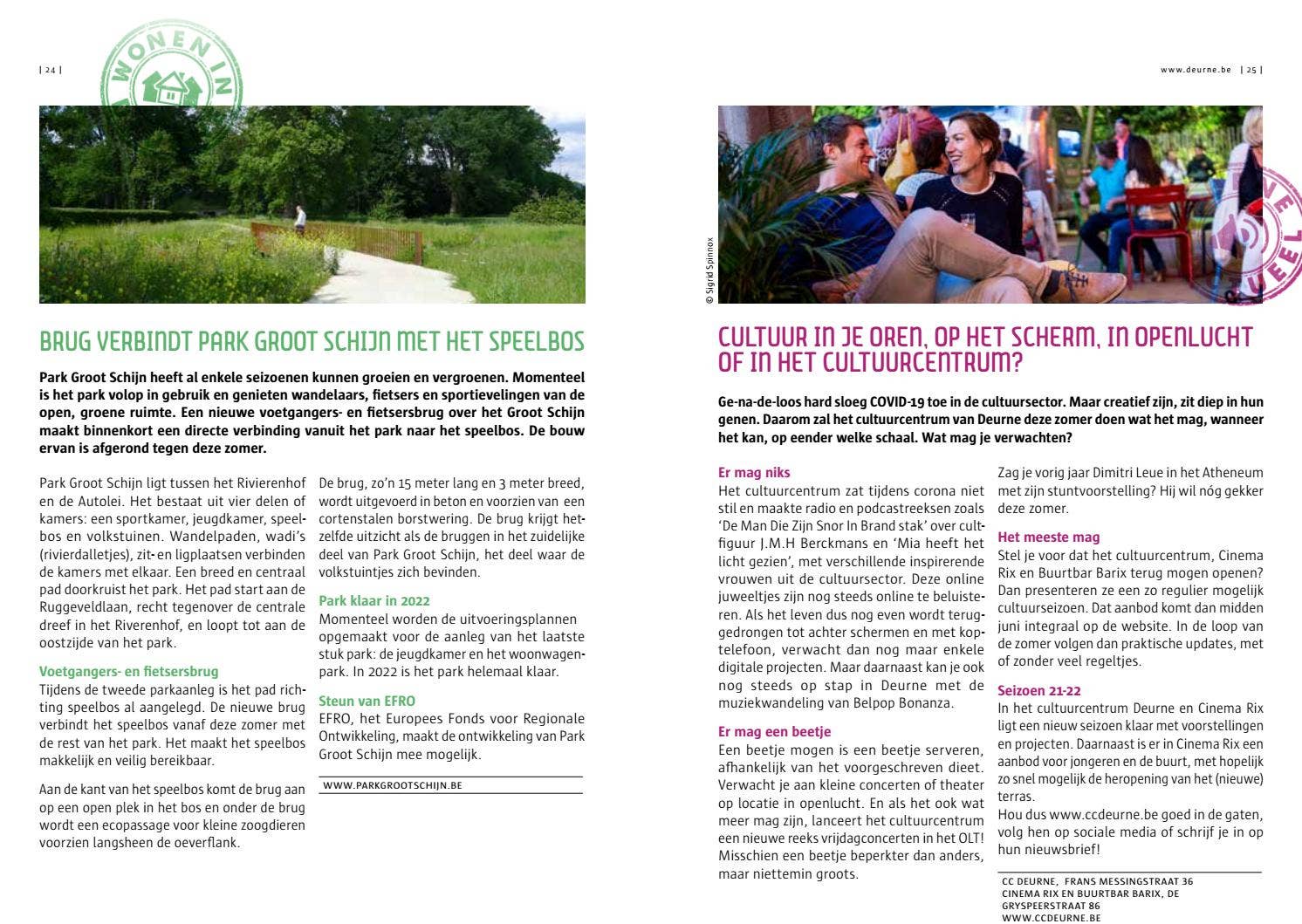 Zomerbrochure district Deurne 2021 by Communicatie Deurne - Issuu