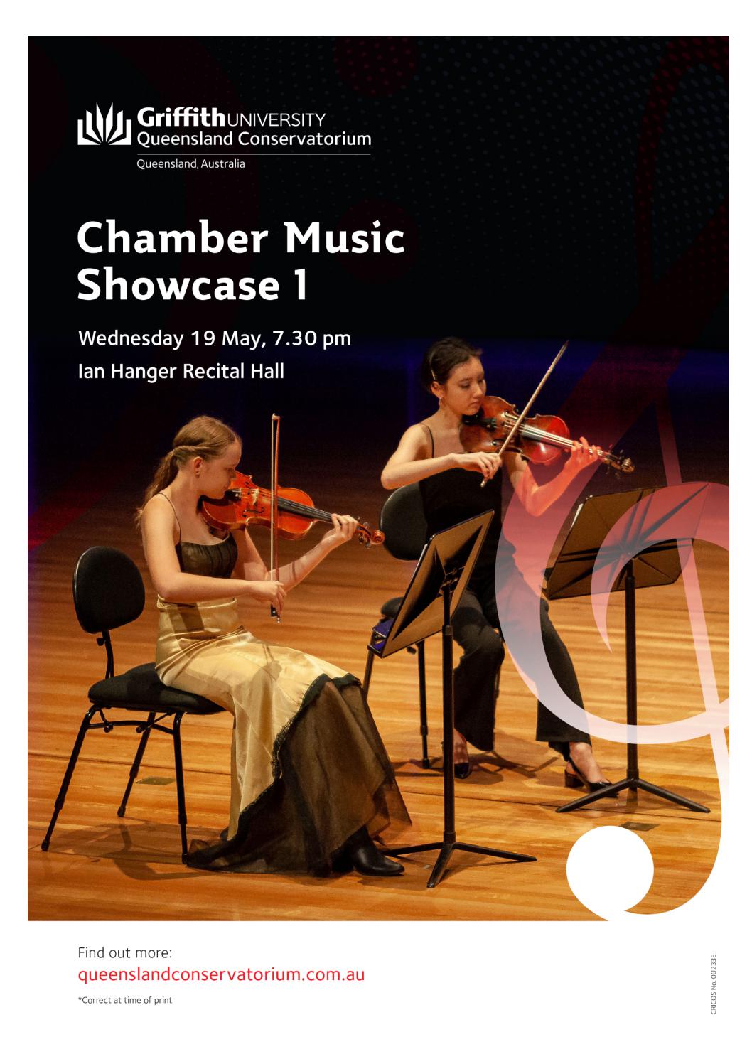 Program Chamber Music Showcase 1 by Queensland Conservatorium Griffith ...