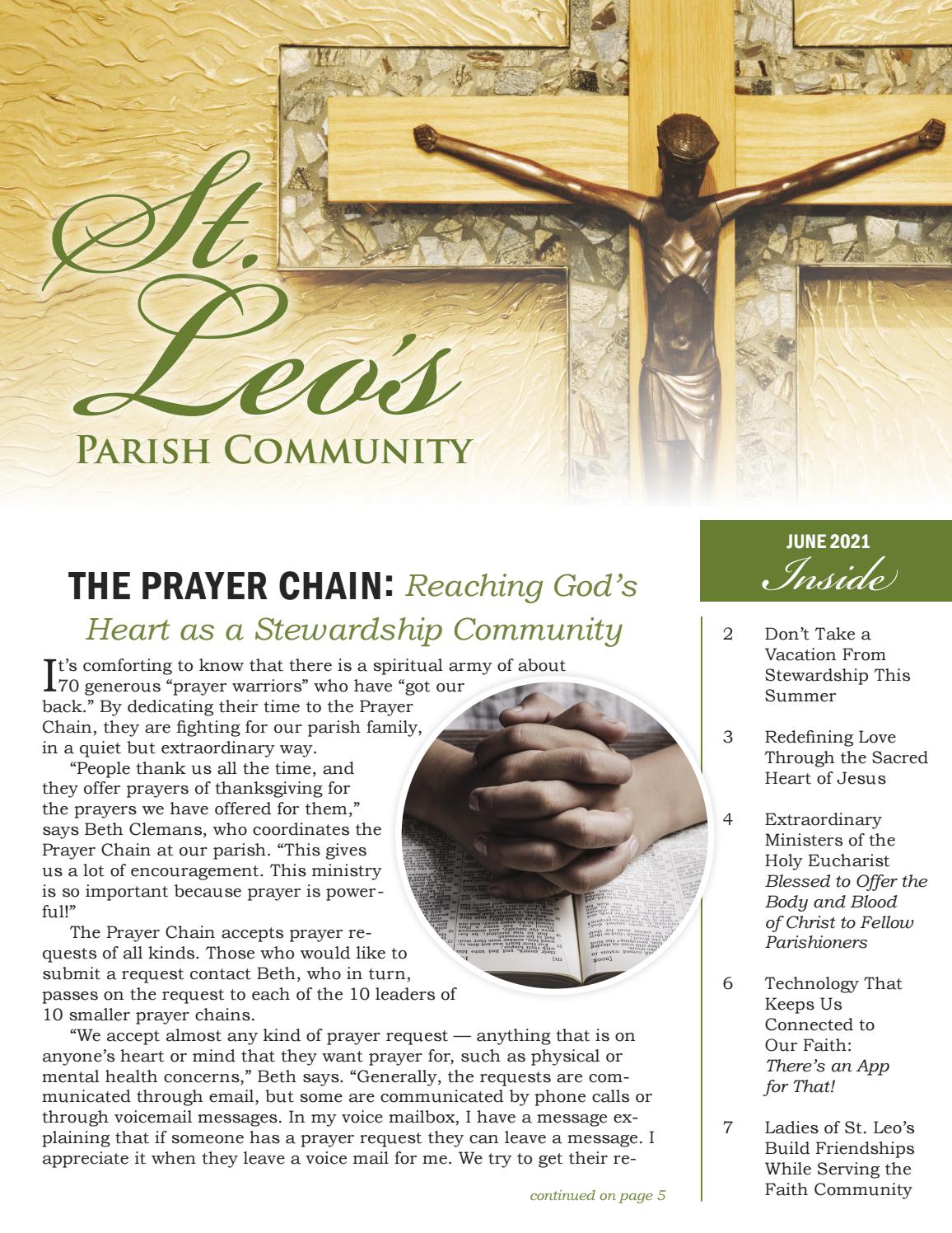 St. Leo's Catholic Parish Community Newsletter — June 2021 by Catholic ...