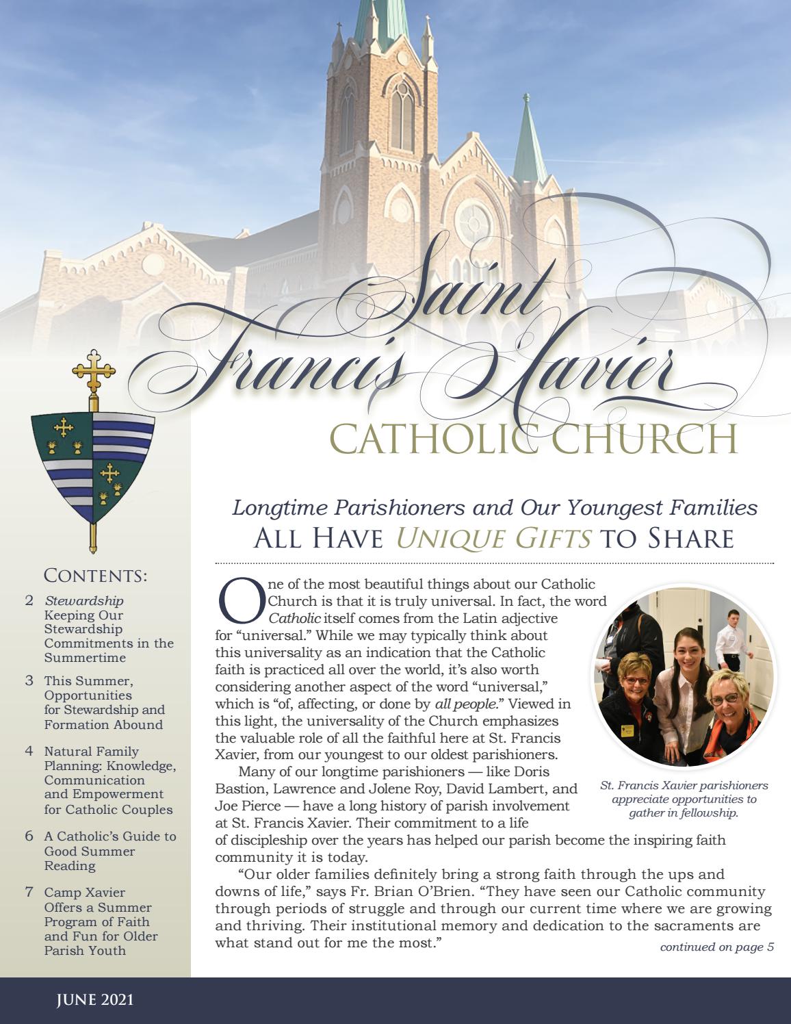 St. Francis Xavier Catholic Church Newsletter — May 2021 by Catholic ...