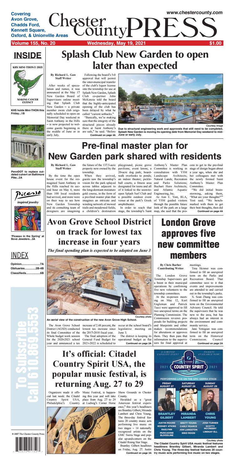 Chester County Press 05-19-2021 Edition by Ad Pro Inc. - Issuu