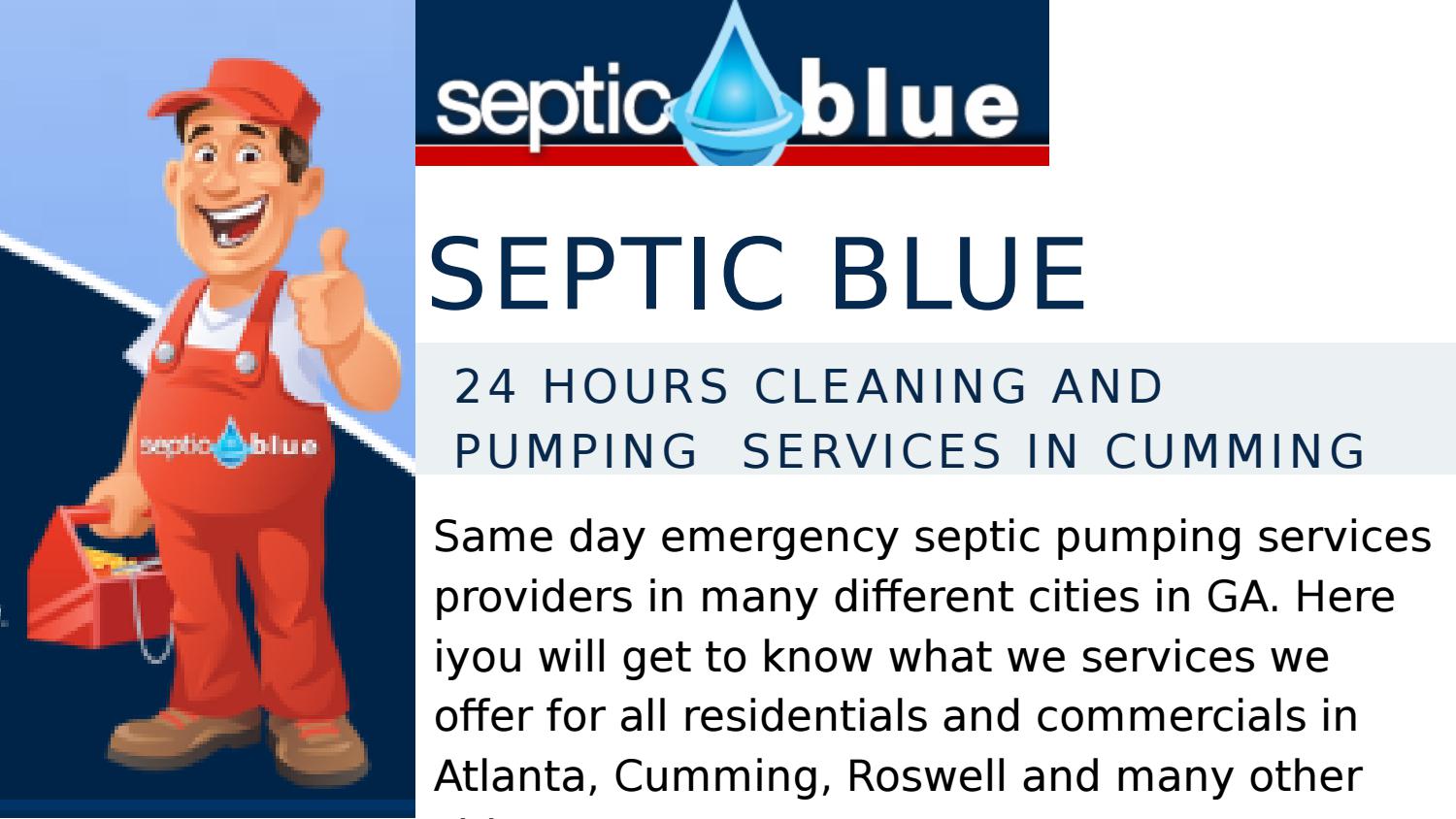 Septic Tank Pumping and Septic Cleaning in Atlanta By Septic Blue by ...