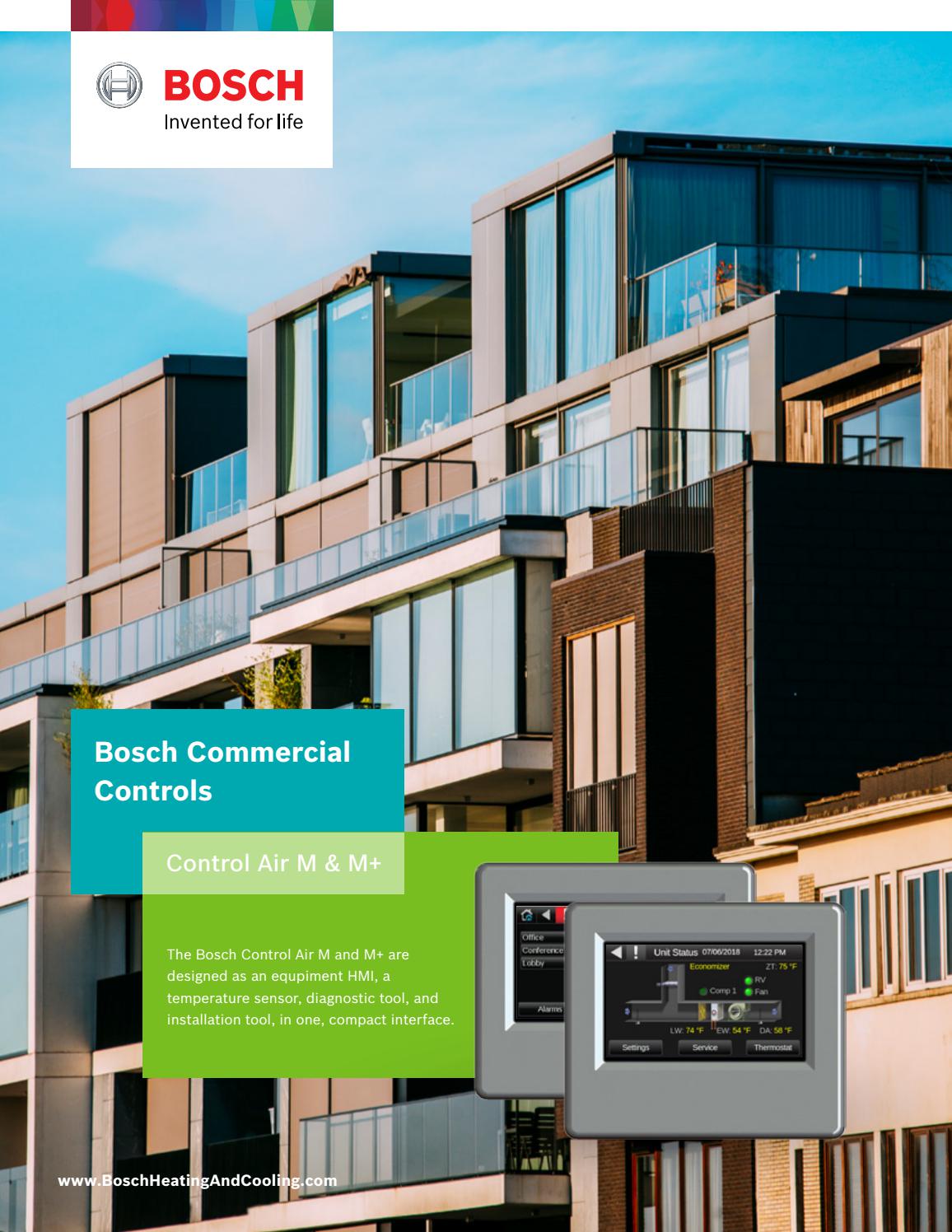 Bosch Control M & M+ by Bosch Home Comfort - Issuu