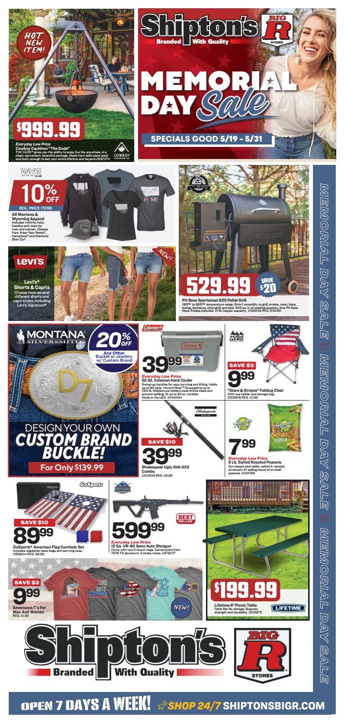 Shipton's Big R Memorial Day Sale Flyer 2021 by Billings Gazette - Issuu