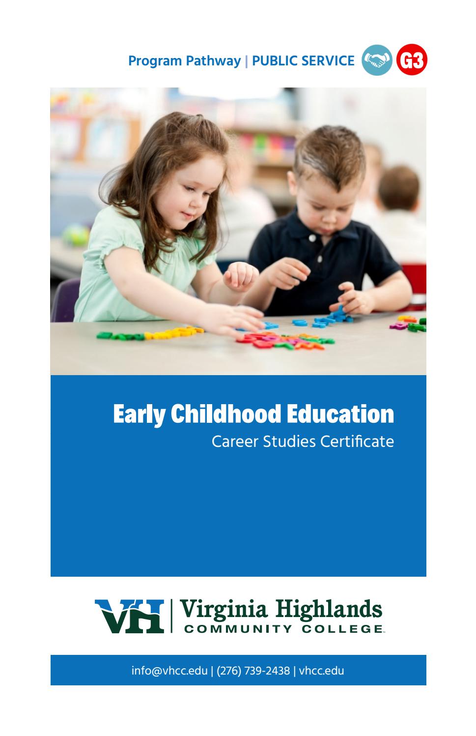 VHCC Early Childhood Education by Virginia Highlands Community College ...