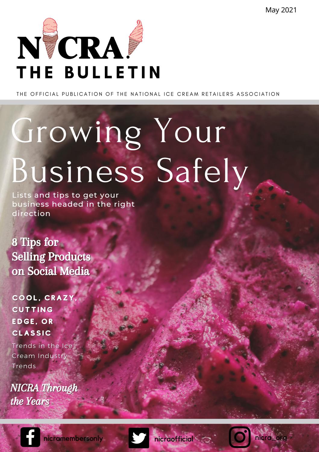 NICRA May 2021 Bulletin by The North American Ice Cream Association - Issuu