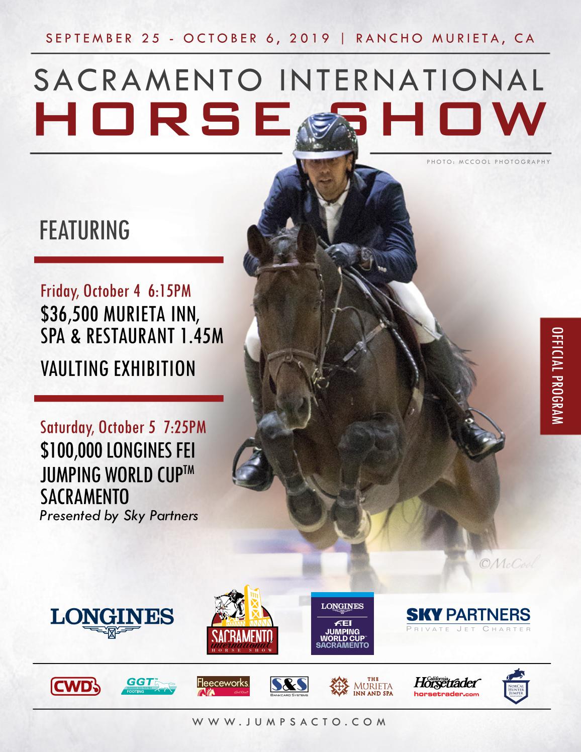 2019 Sacramento International Horse Show Program by Carolynne Smith - Issuu