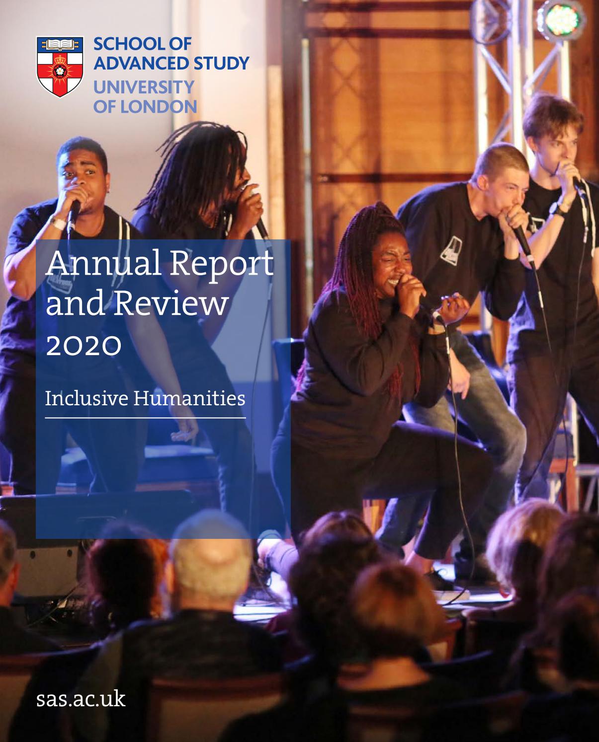 SAS Annual Report and Review 2020 by School of Advanced Study - Issuu