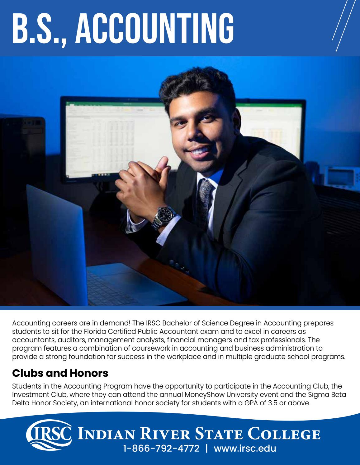 IRSC Bachelor of Science Degree in Accounting by Indian River State ...