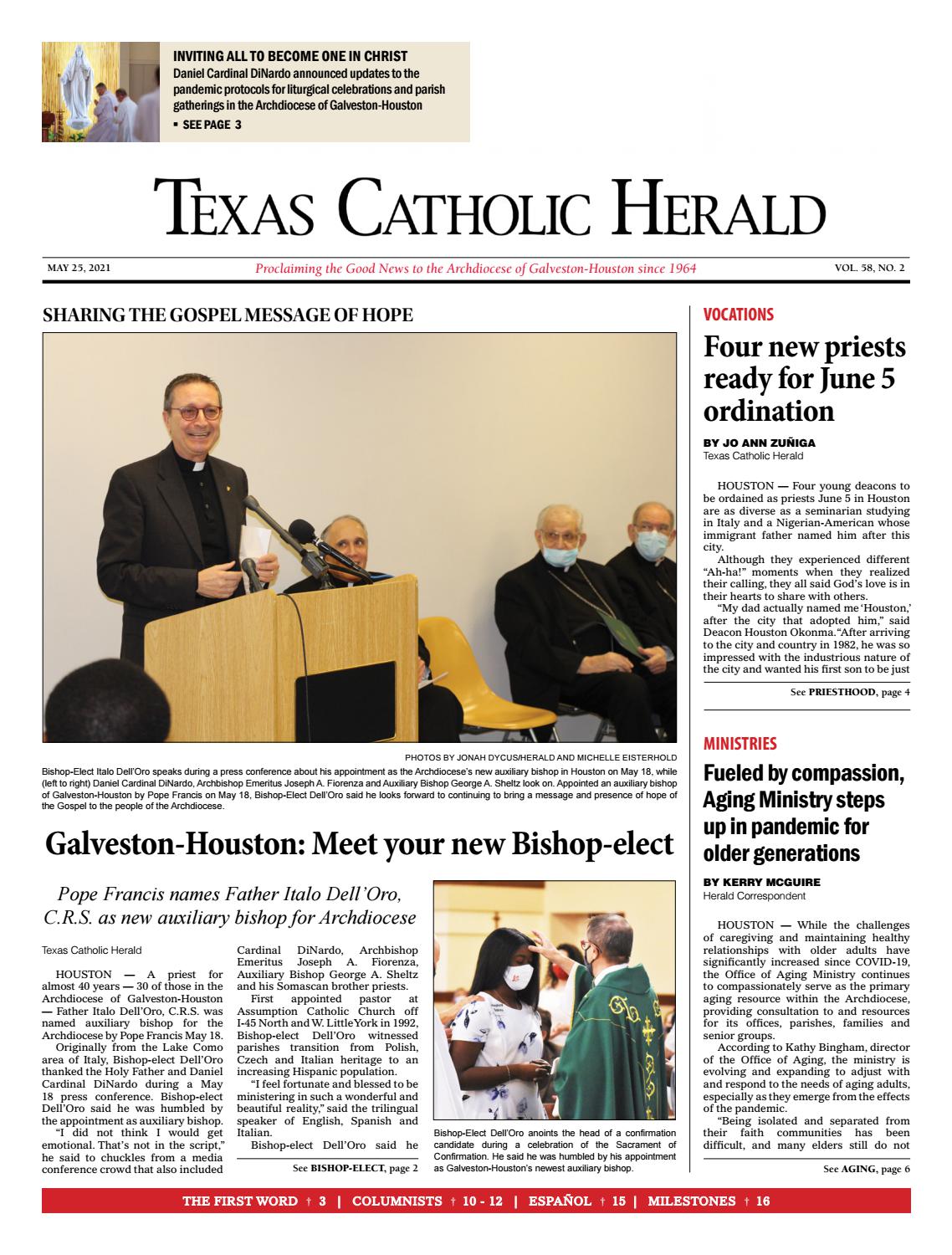 Texas Catholic Herald - May 25, 2021 by Texas Catholic Herald - Issuu