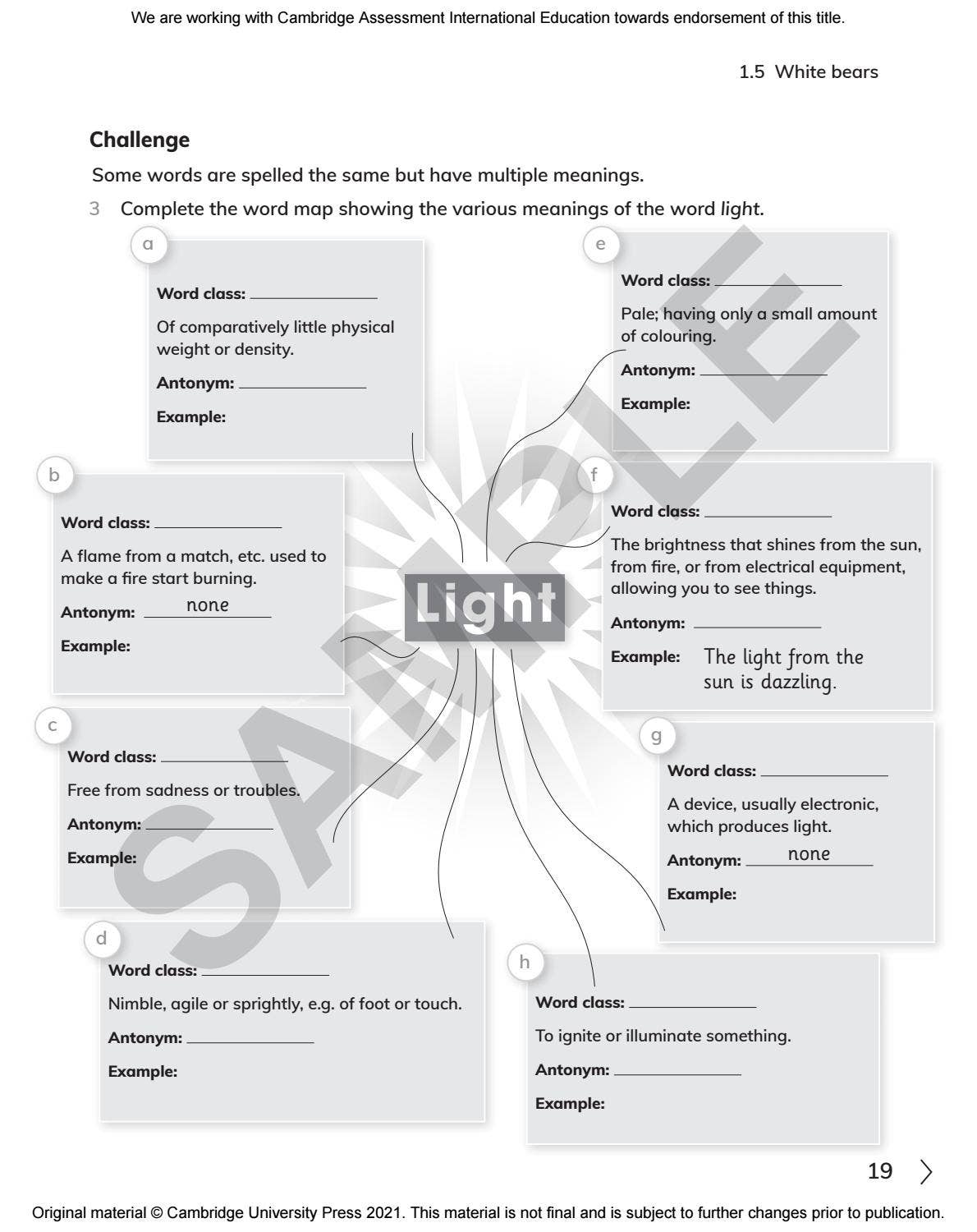 Cambridge Primary English Workbook 6 with Digital Access Sample by ...
