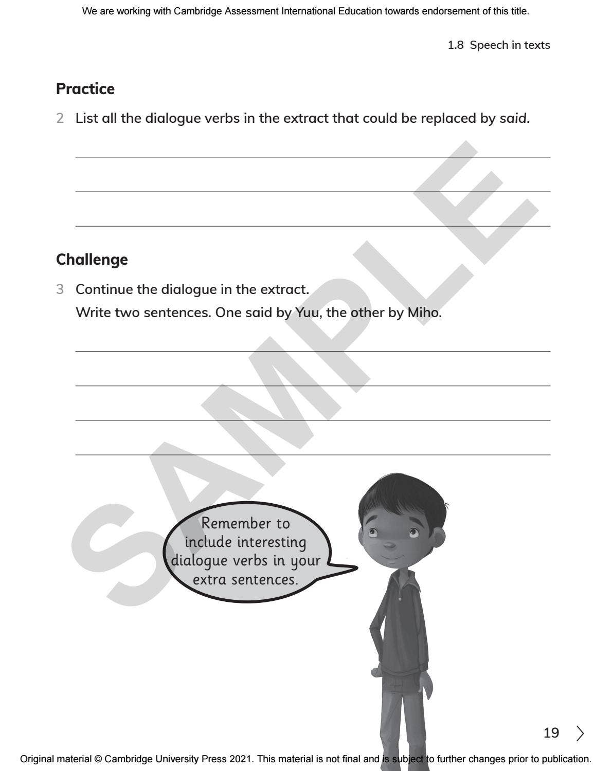 Cambridge Primary English Workbook 3 with Digital Access Sample by ...