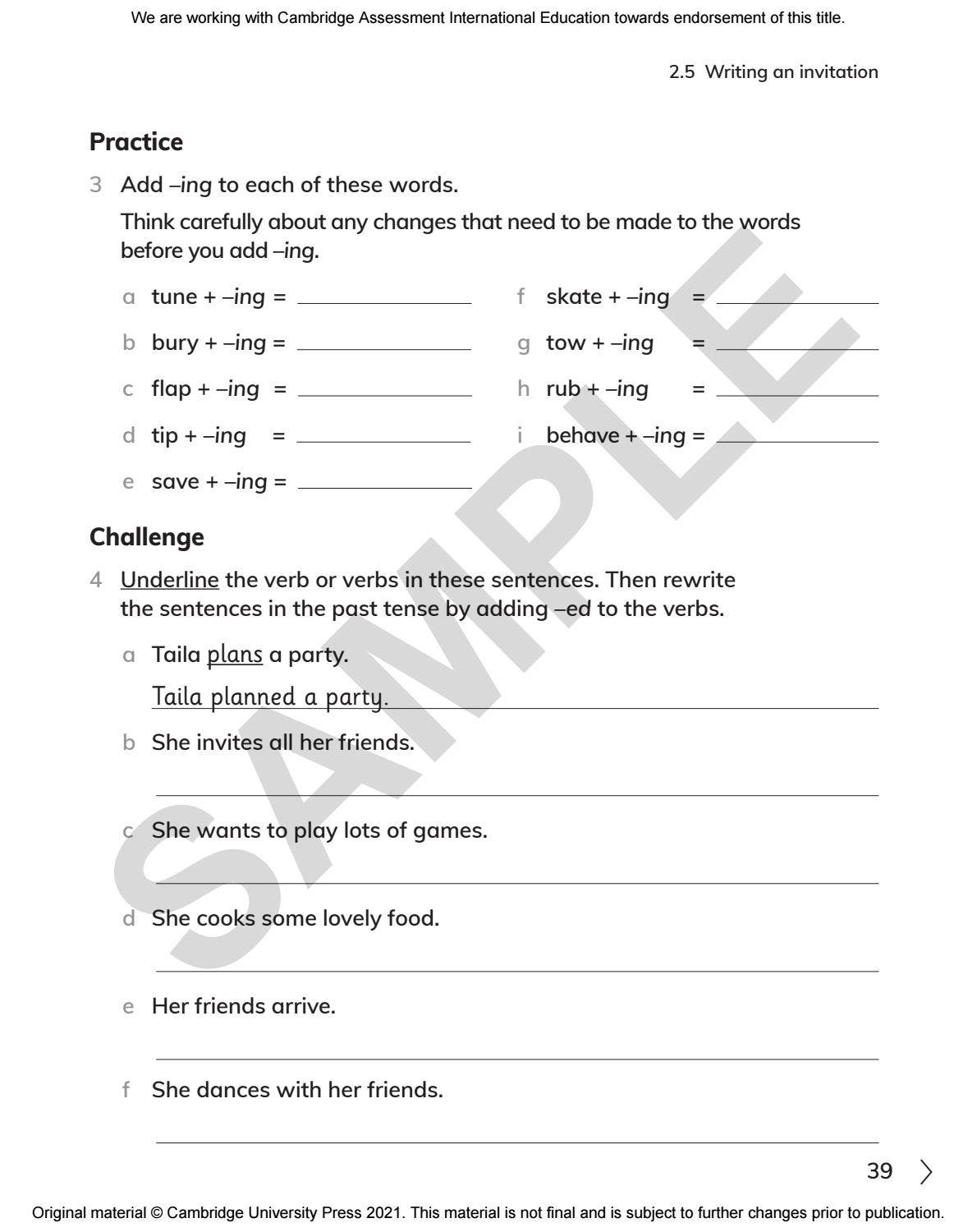 Cambridge Primary English Workbook 3 with Digital Access Sample by ...