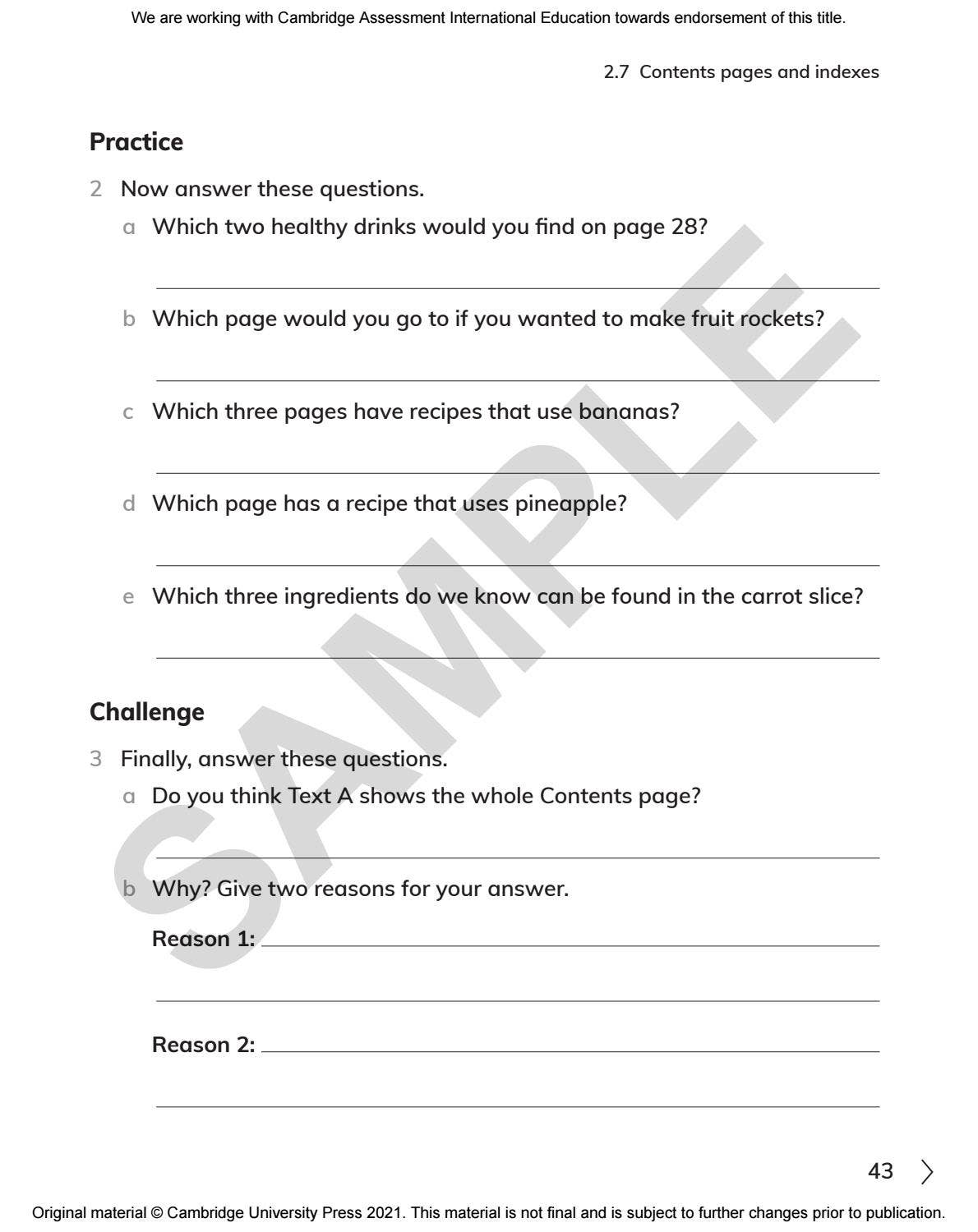 Cambridge Primary English Workbook 3 with Digital Access Sample by ...