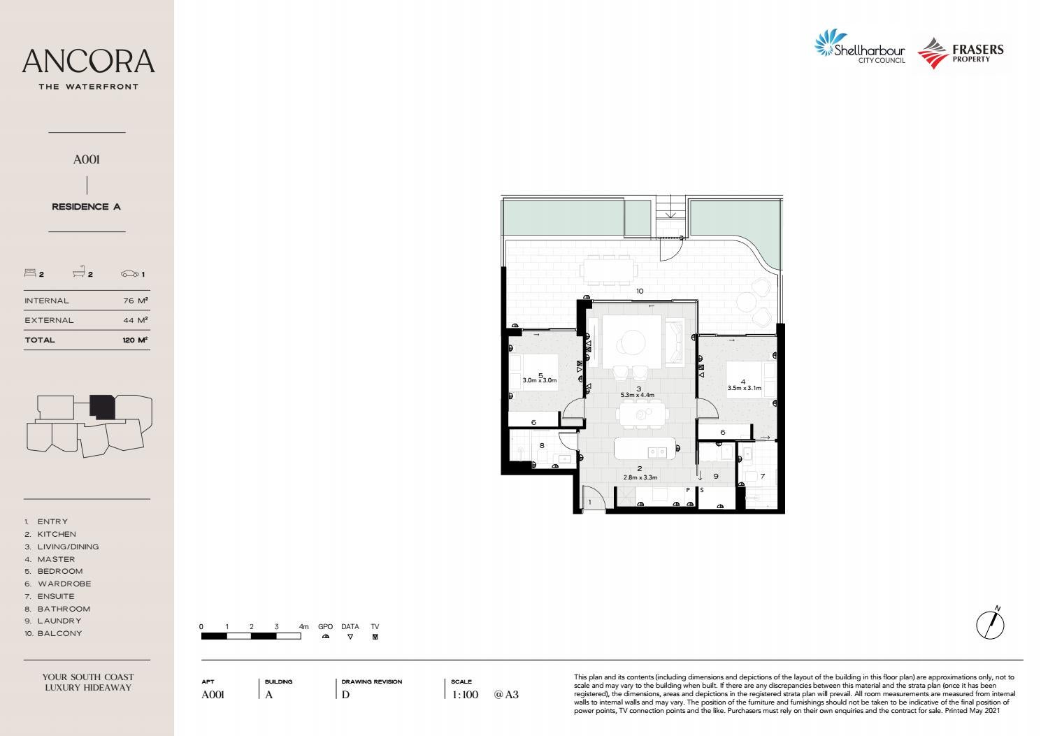 The Waterfront, Shell Cove - Ancora - Floor Plans by Frasers Property ...