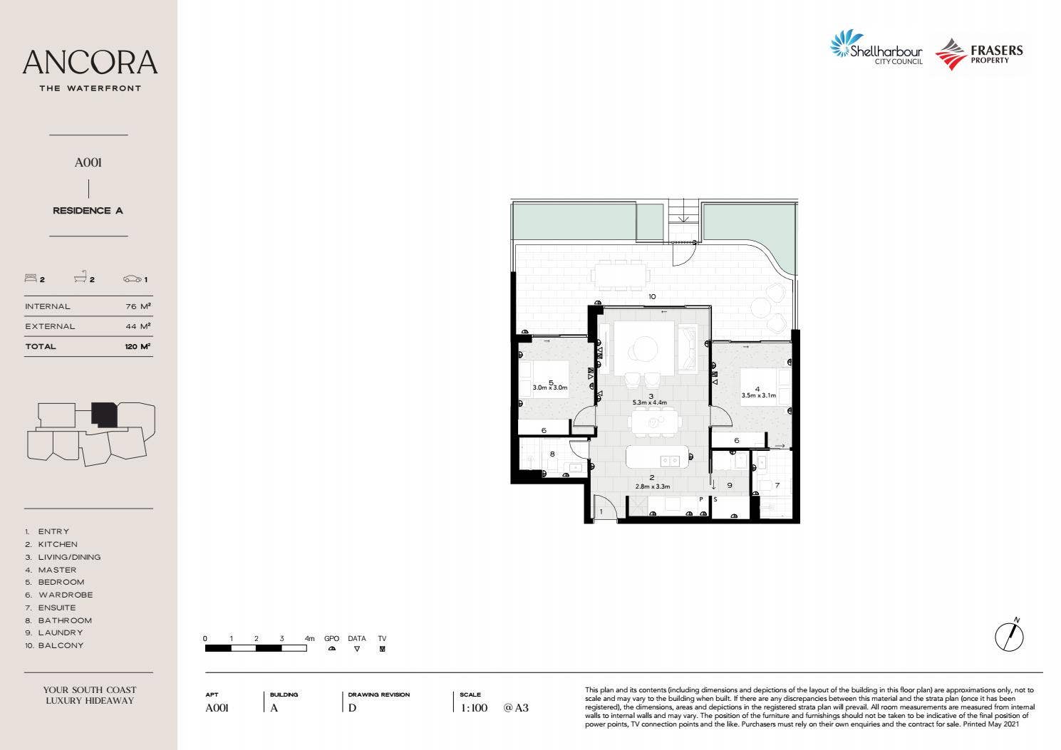 The Waterfront, Shell Cove - Ancora - Floor Plans by Frasers Property ...