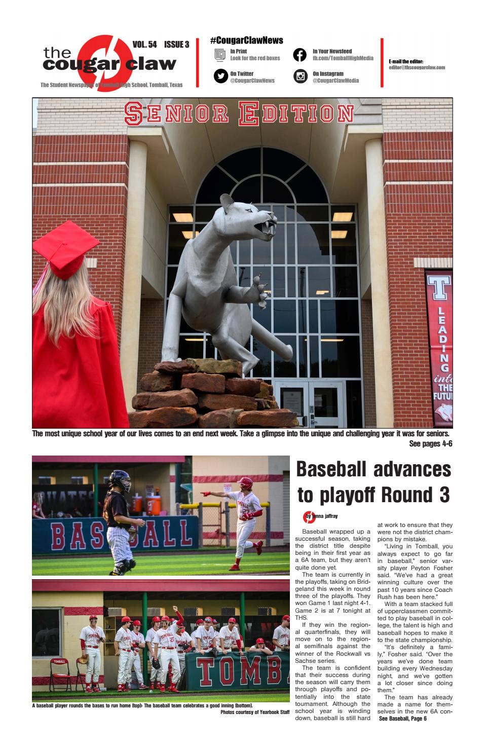 The Cougar Claw Newspaper for May 2021 by THS Student Media - Issuu