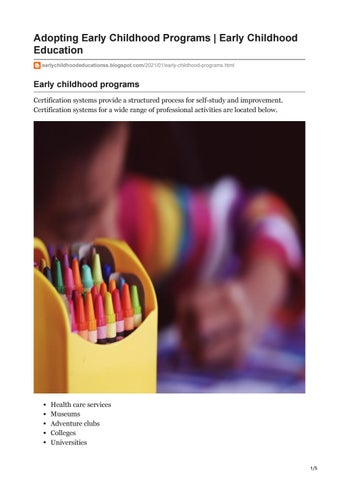 earlychildhoodeducations Publisher Publications - Issuu