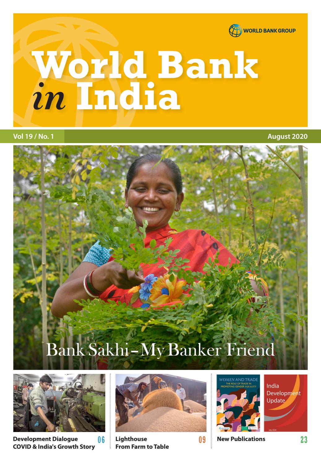 World Bank in India Newsletter : August 2020 by World Bank India - Issuu