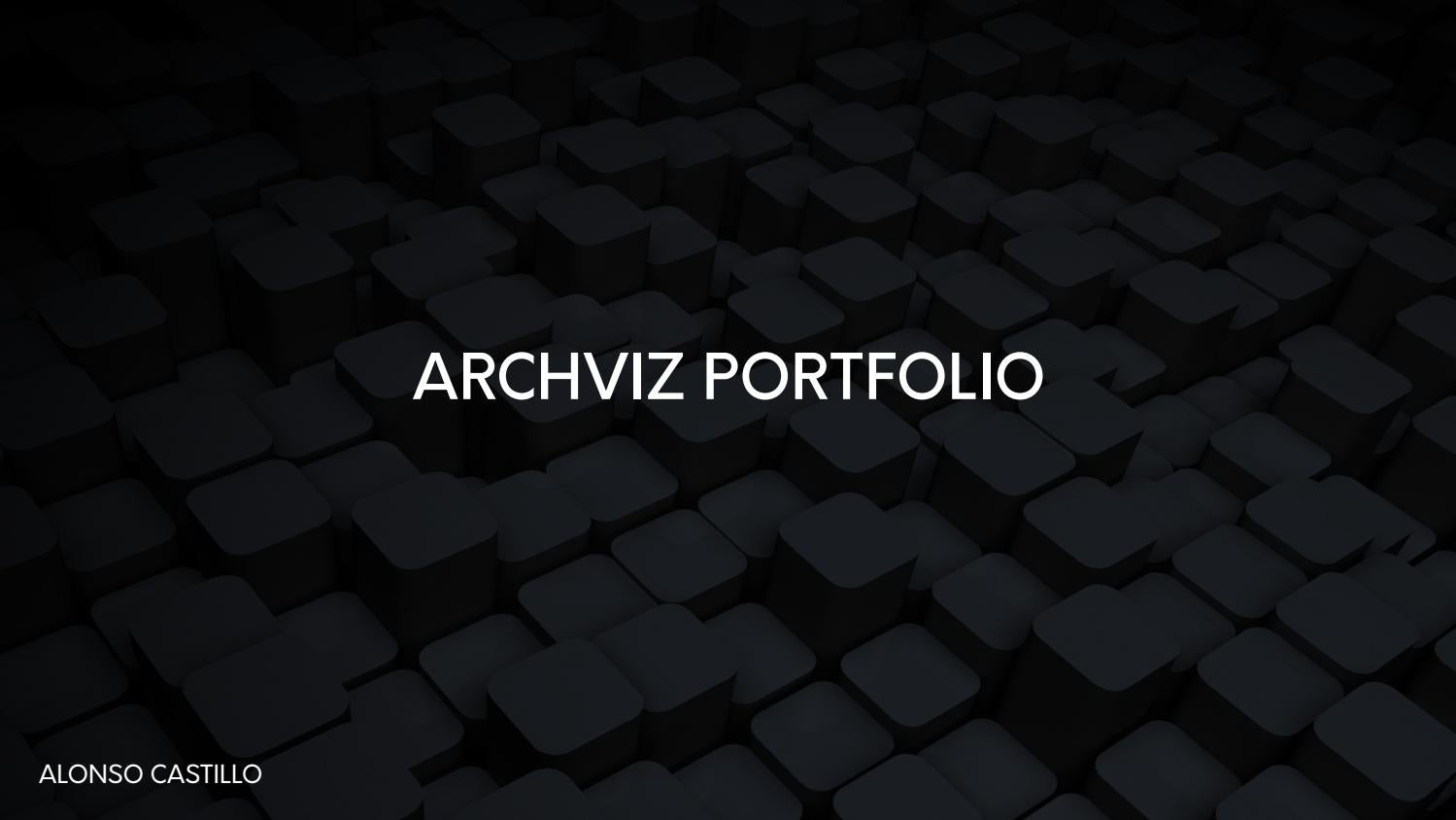 ARCHVIZ PORTFOLIO by alonsocn9 - Issuu