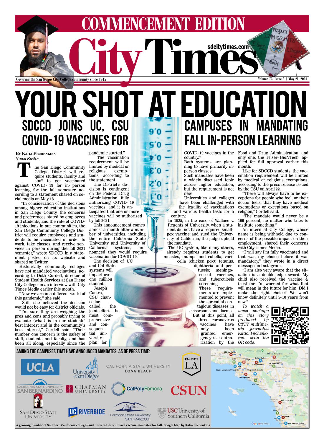City Times - Spring 2021, Volume 75, Issue 2 by City Times Media - Issuu
