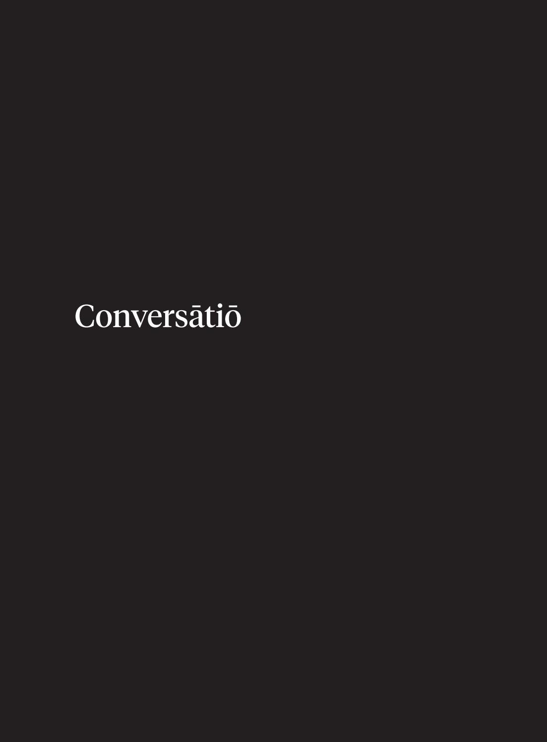 Conversatio_look inside by Massey University Press - Issuu