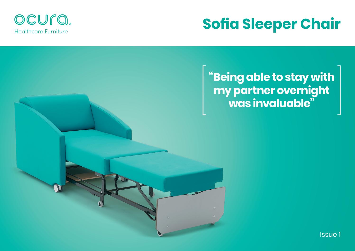 Ocura Healthcare Furniture Sofia Sleeper Chair Mini Brochure by Ocura ...