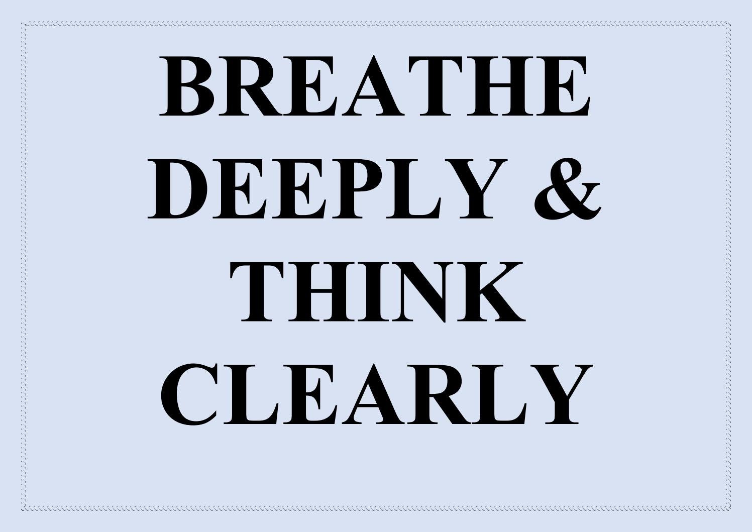 BREATHE DEEPLY & THINK CLEARLY by Branko Rumenović - Issuu