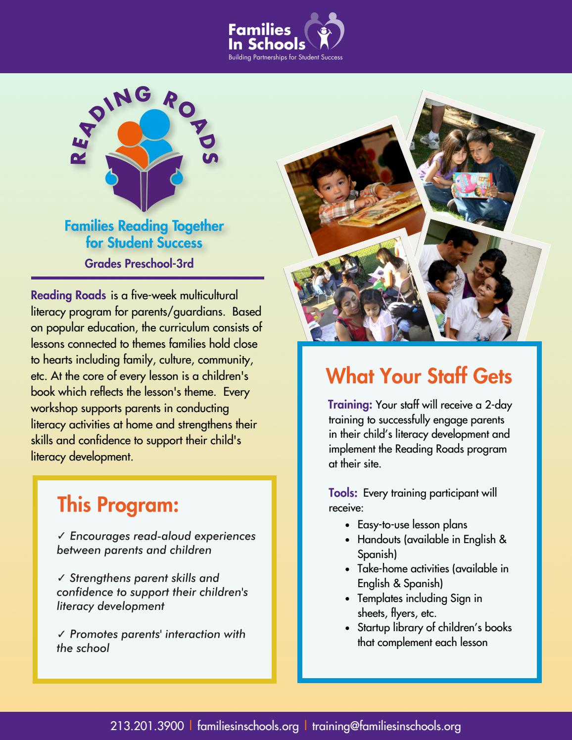 Reading Roads - Family Literacy Program by Families In Schools - Issuu
