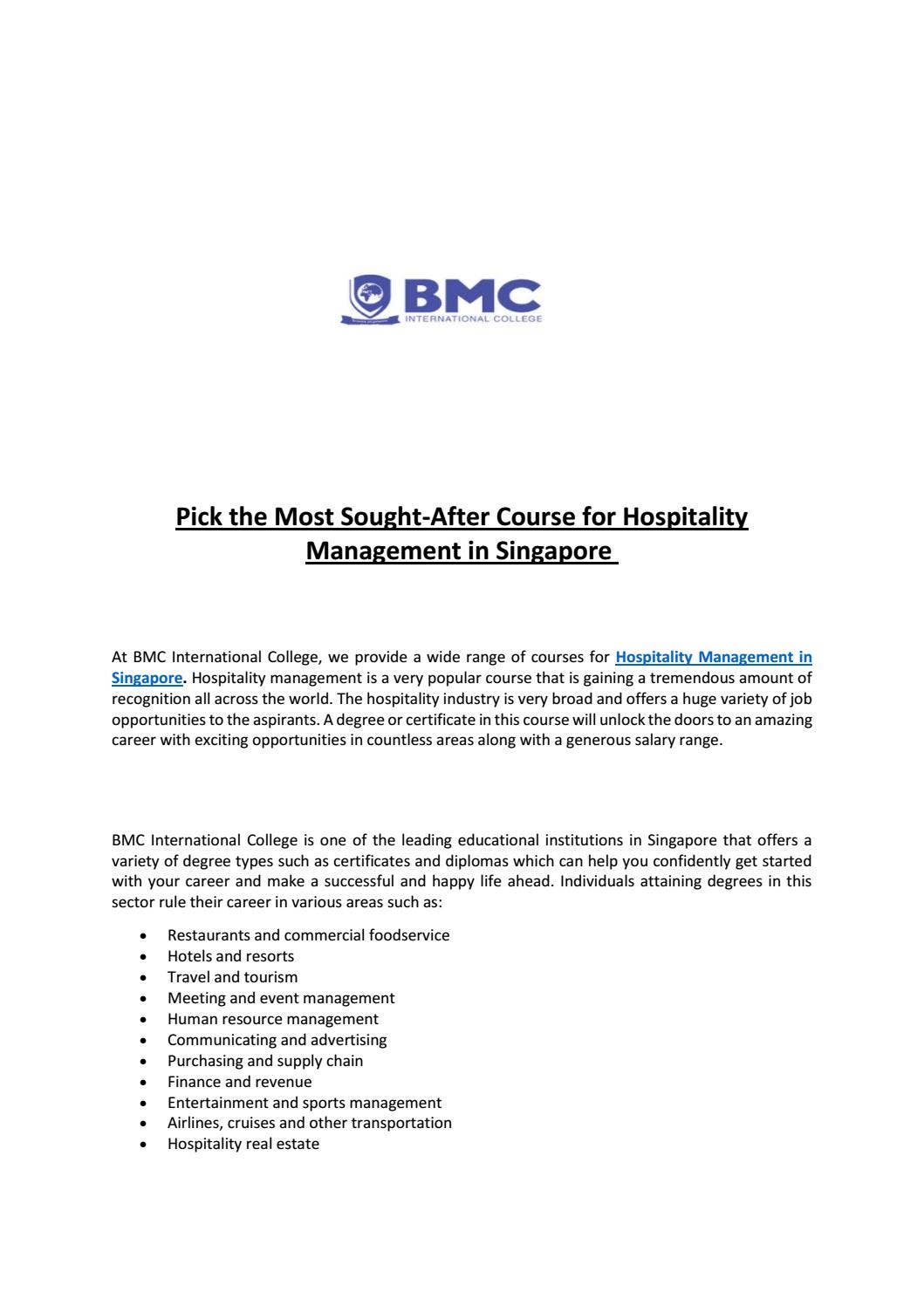 Engineering Colleges in Singapore by BMC Education - Issuu