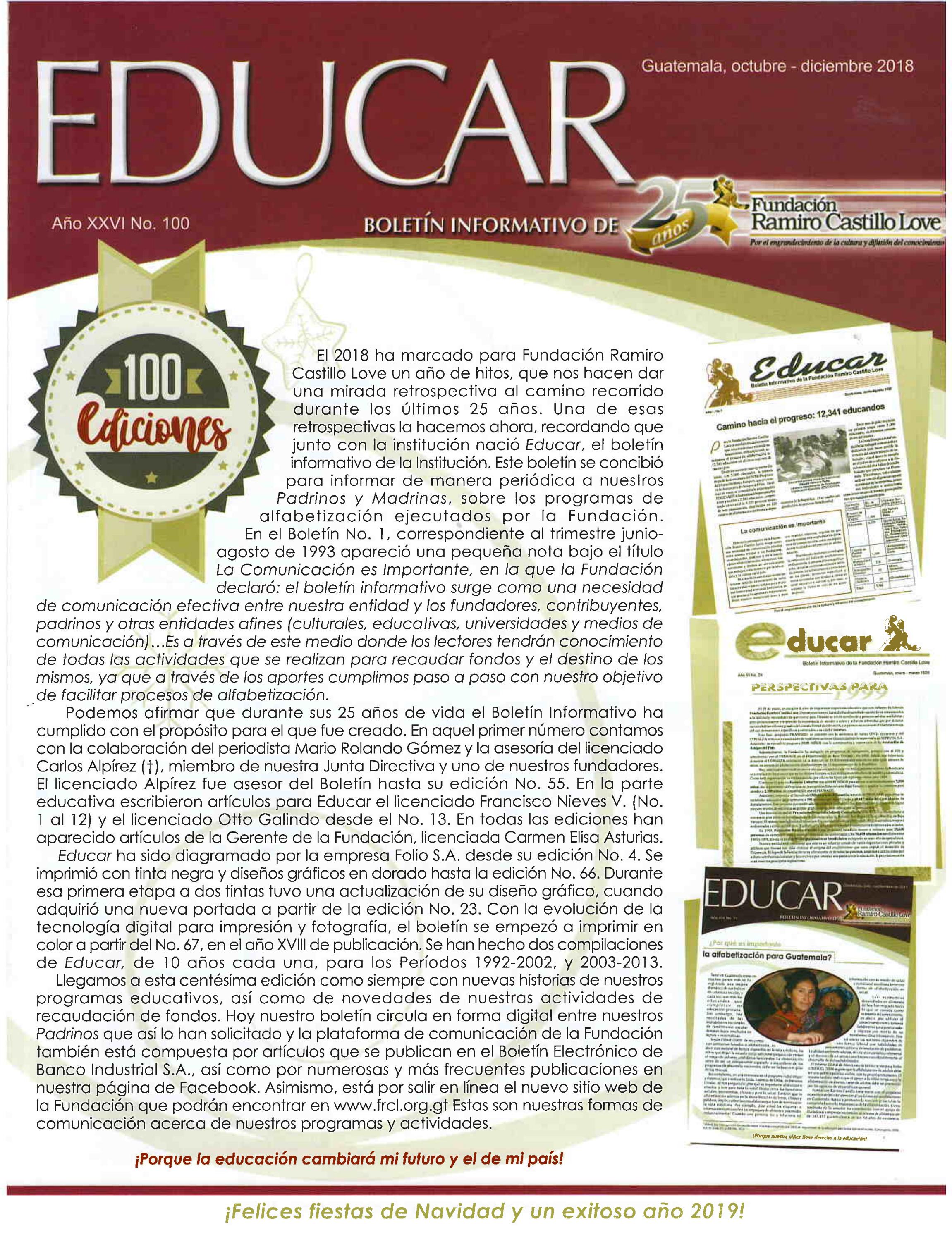 Bolet¡n Educar Octubre-Diciembre 2018 by Corporación BI - Issuu