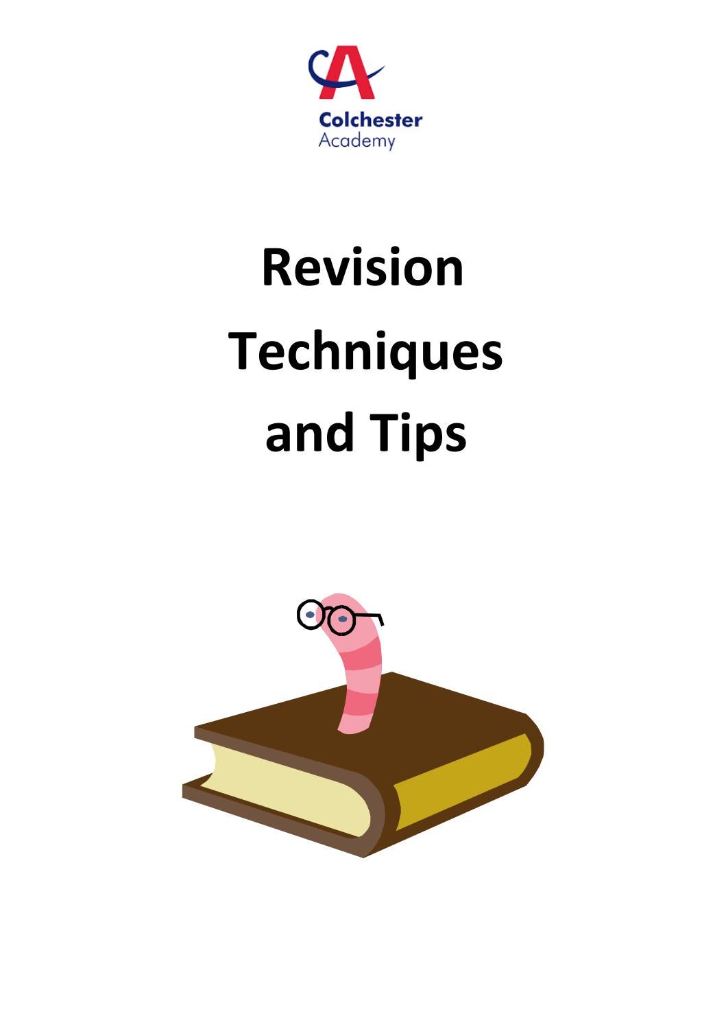 Revision Techniques and Tips Booklet by Colchester Academy - Issuu