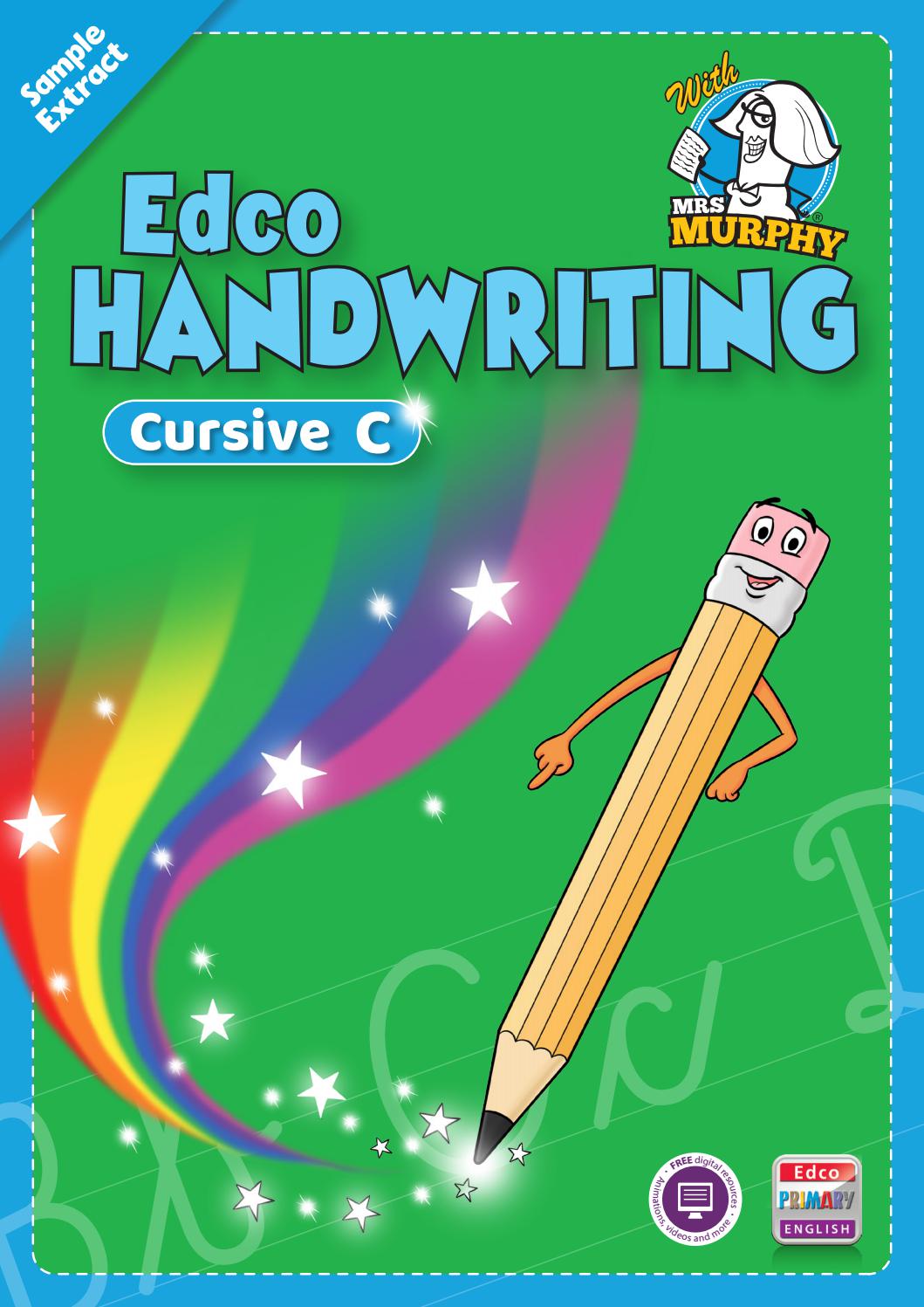 Edco Handwriting Cursive C Sample Extract by Edco Ireland - Issuu