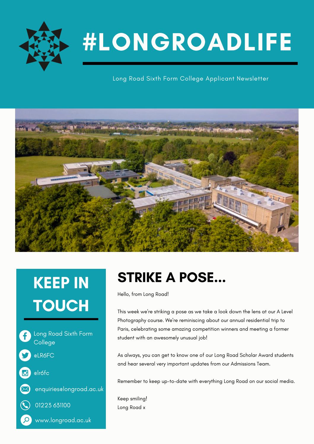 #LongRoadLife Edition 10 - May 2021 by Long Road Sixth Form College - Issuu