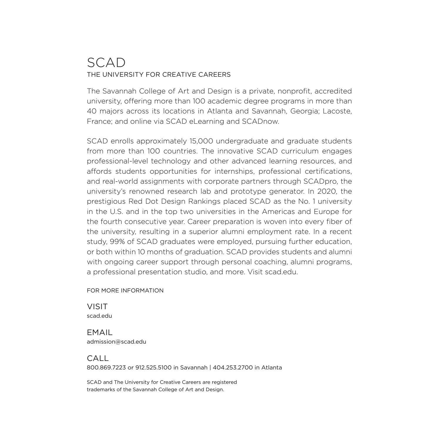 SCAD Commencement 2021 program — Alumni by SCAD - Issuu