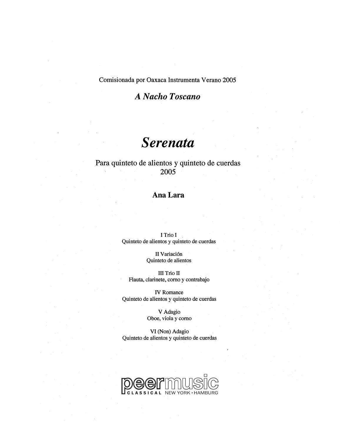 Lara, Ana - Serenata by Peermusic Classical - Issuu