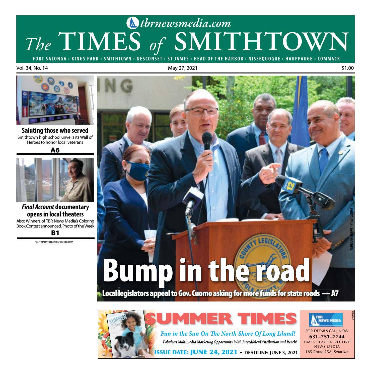 The Times of Smithtown - May 27, 2021 by TBR News Media - Issuu